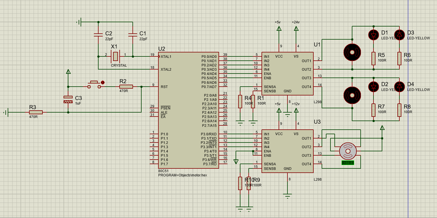 proteus51仿真（7）——直流电机与步进电机_proteus直流电机名称-CSDN博客