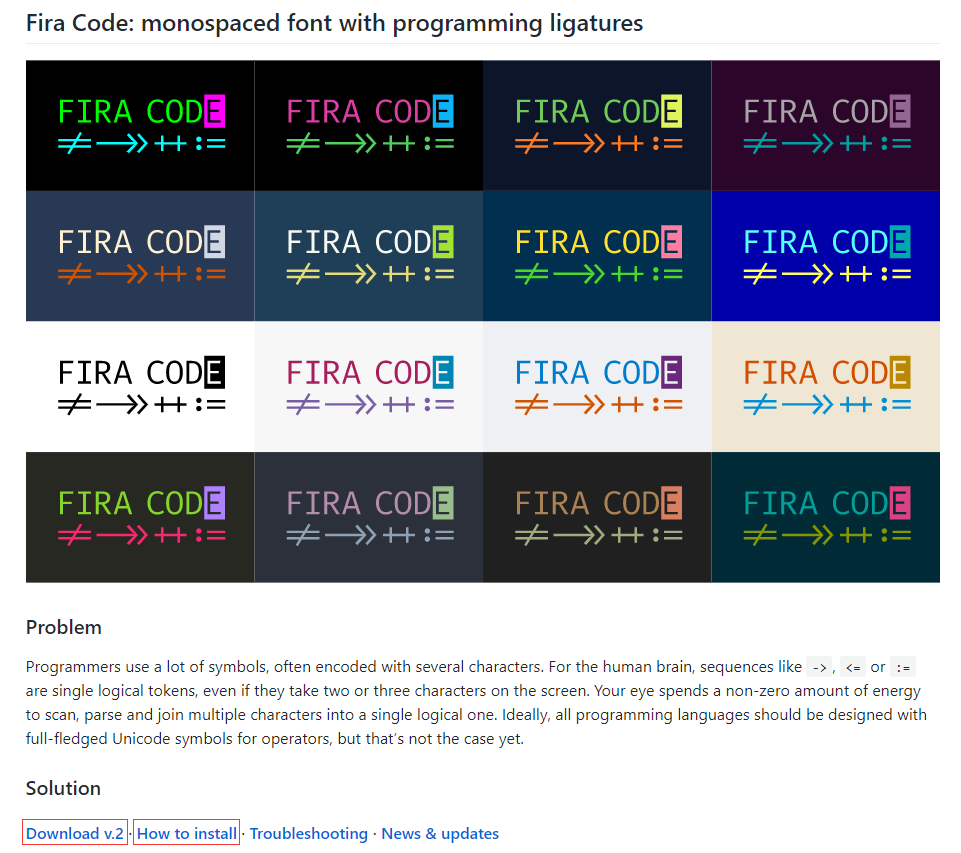 VS Code中安装Fira Code字体_vs code fira code-CSDN博客