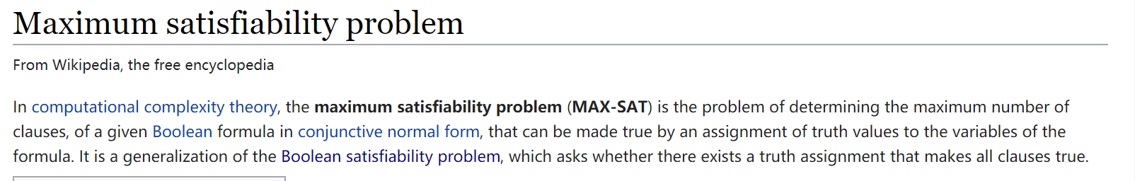 高级算法设计分析-- Max-SAT（随机算法>近似算法）_maxsat-CSDN博客