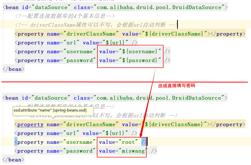 ERROR aba.druid.pool.DruidDataSource-create connection SQLException, xxx errorCode 1045, state ...