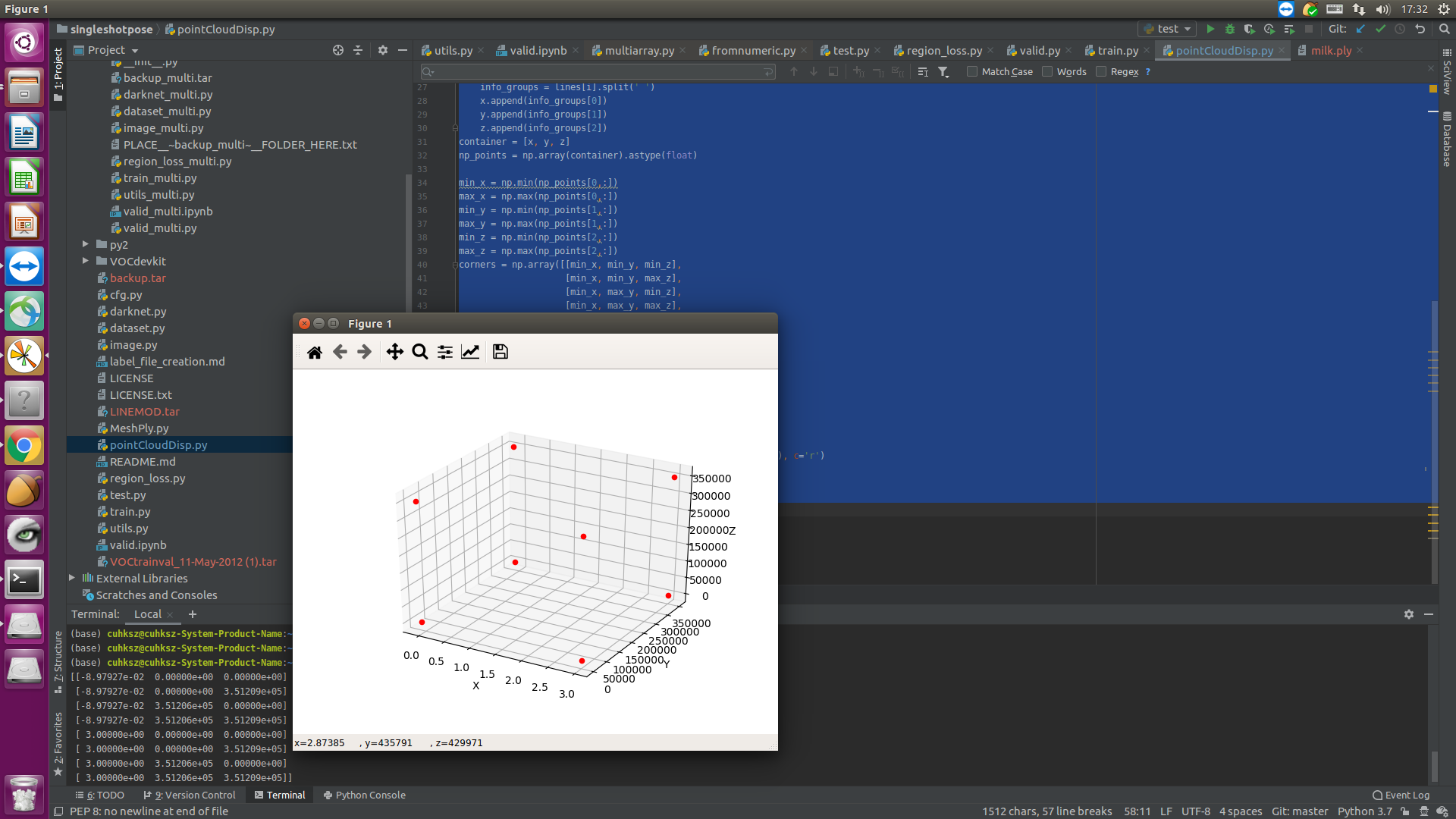 Python获取.ply 3d点云模型的8个角点_点云框的顶点-CSDN博客