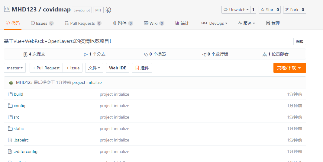 Springboot Vue Openlayers6完成前后端分离的“疫情地图”实战项目（一、地图数据处理及代码托管） Magicmhd的博客