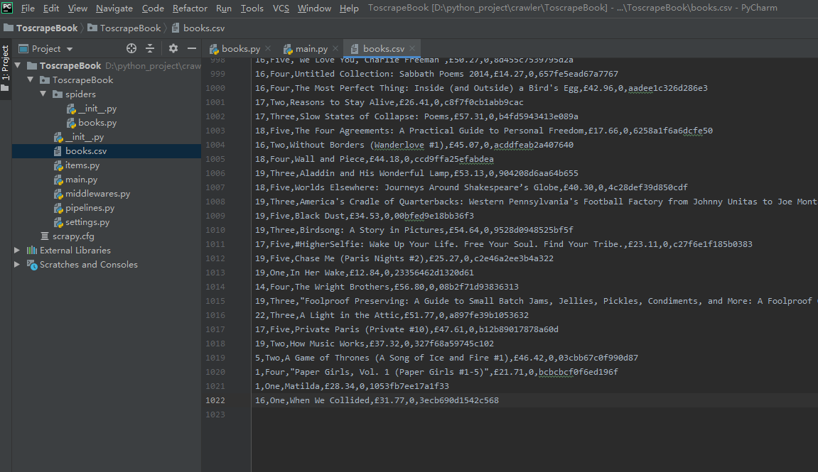 Scrapy入门-爬取books.toscrape.com_booktoscrape-CSDN博客