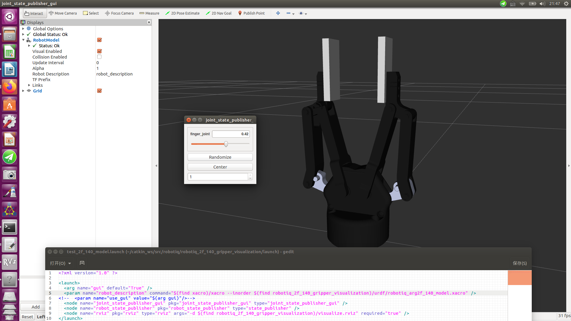 在ROS中配置使用Robotiq 抓手（一）_robotiq ros_淡水。的博客-CSDN博客
