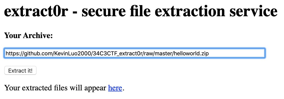 34C3 CTF Web题 extract0r Writeup (软链接实现任意读文件/目录+SSRF绕过内网ip黑名单+Gopher攻击MySQL+zip文件构造)_ctf web ...