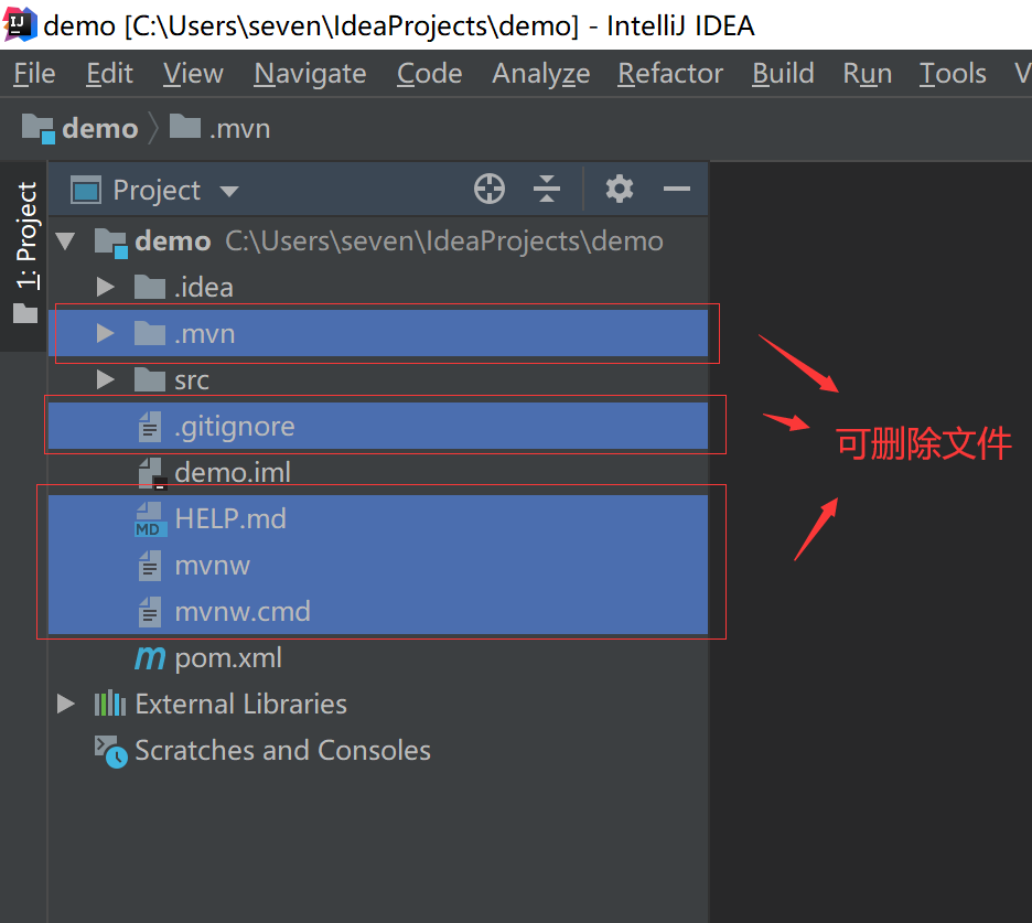 idea使用springinitializr快速springboot项目不需要的文件_springboot创建后不需要没用的-CSDN博客
