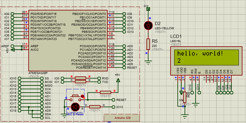【用Proteus仿真Arduino】 06 -1602液晶显示的实现_proteus液晶屏绘图实验-CSDN博客