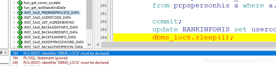 Pls 00201 Identifier Dbmslock Must Be Declared 错误pls00201 Must Be Declared Csdn博客
