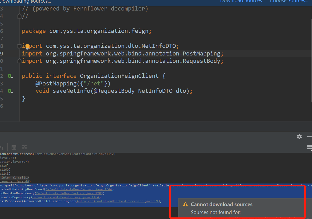 FeignClient报错：decompiled.class file,bytecode_decompiled .class file, bytecode version: 61.0 (av ...