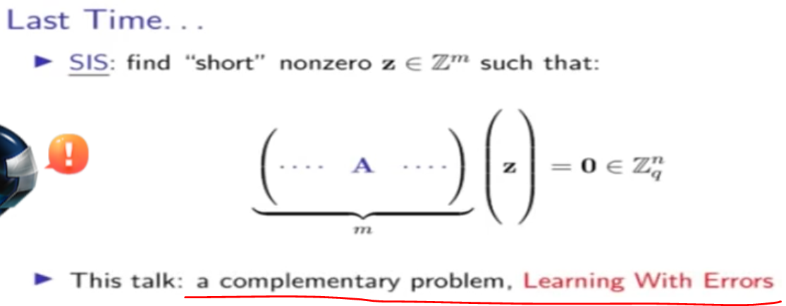 Learning With Errors困难问题（学习笔记）-CSDN博客