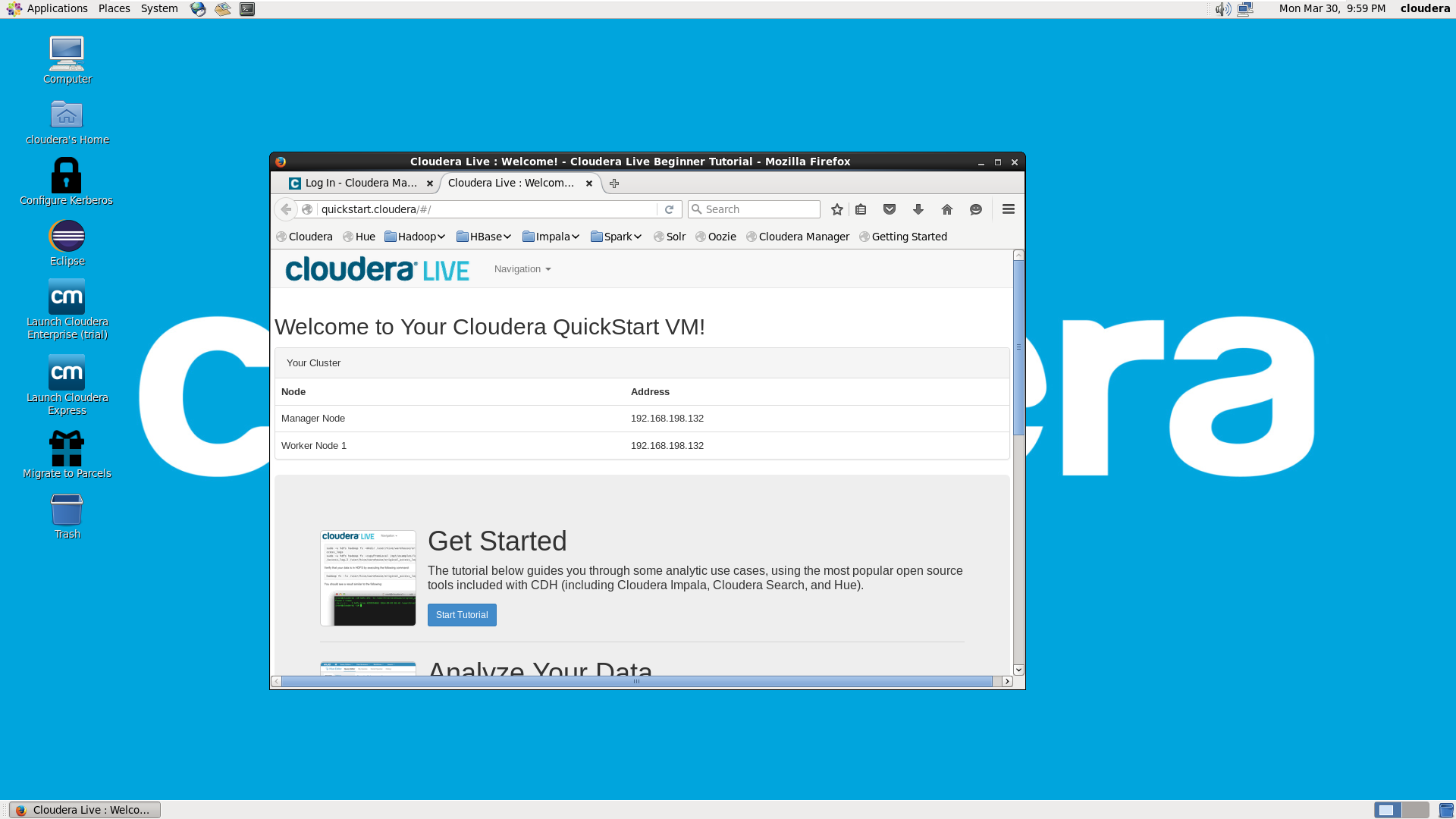 hadoop环境搭建（cloudera-quickstart-vm-5.13.0）_hardoop quickstart-CSDN博客