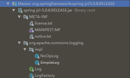 日志体系(二) 认识spring 5.0.x中的spring-jcl jar包，任意替换默认日志框架jul为log4j_org.springframework:spring-jcl:jar ...