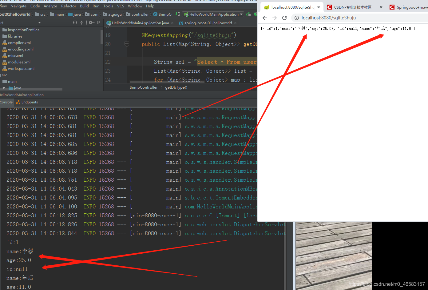 Springboot项目 Mybatis整合sqlite数据库并且数据库内容显示在页面 Springbootmybatils整合sqlite Csdn博客