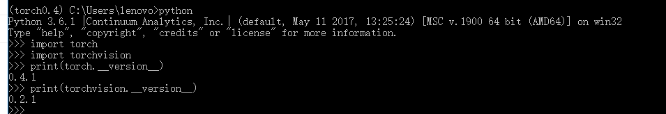 Anaconda3下配置pytorch0.4.1 cpu版本和torchvision0.2.1（windows系统）_pytorch 4.0 windows-CSDN博客