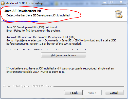 安装Android SDK时，点击SDK Manager.exe闪退（打不开），并且jdk的环境变量是对的。_detect whether java se-CSDN博客
