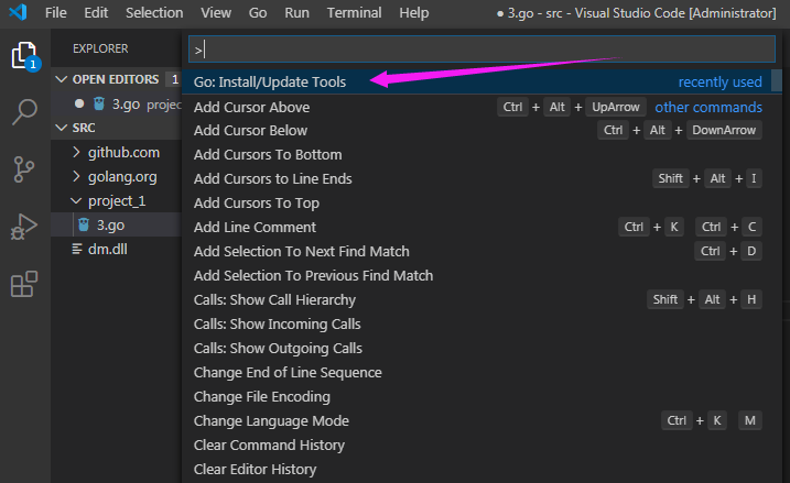 2020 windows最新vscode新版导致go golang代码不提示解决方法2020.3.31_golang open project不提示 this window new ...