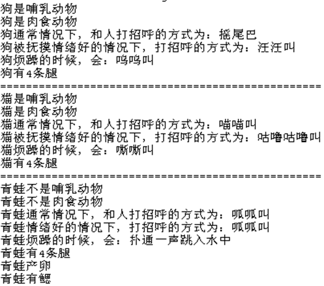 Java：继承和多态实验（以狗，猫，青蛙为）java猫类和狗类程序框架图 Csdn博客 