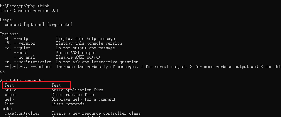 thinkphp5中Command的使用_thinkphp5 command-CSDN博客