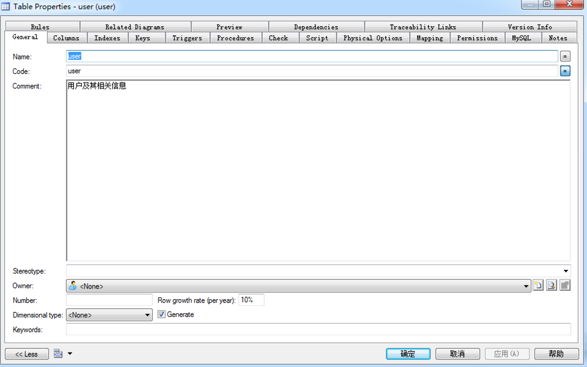 PowerDesigner设计MySQL的Table、Navicat连接数据库并添加Table_powerdesigner的table表可以插数据吗?-CSDN博客