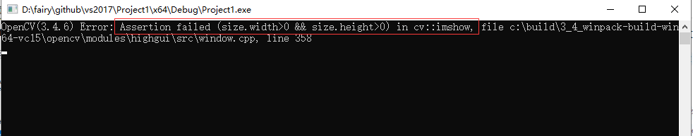 有未经处理的异常 Microsoft C 异常 Cvexception，位于内存位置 0x0000006a6311f318 处。unhandled Exception At
