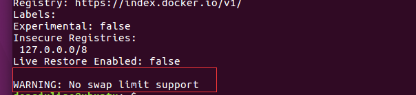 已解决！docker警告WARING:No swap limit support-CSDN博客