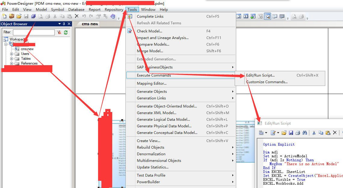 pdm转excel（基于PowerDesigner软件）_pdm 能导入powerdisagree-CSDN博客