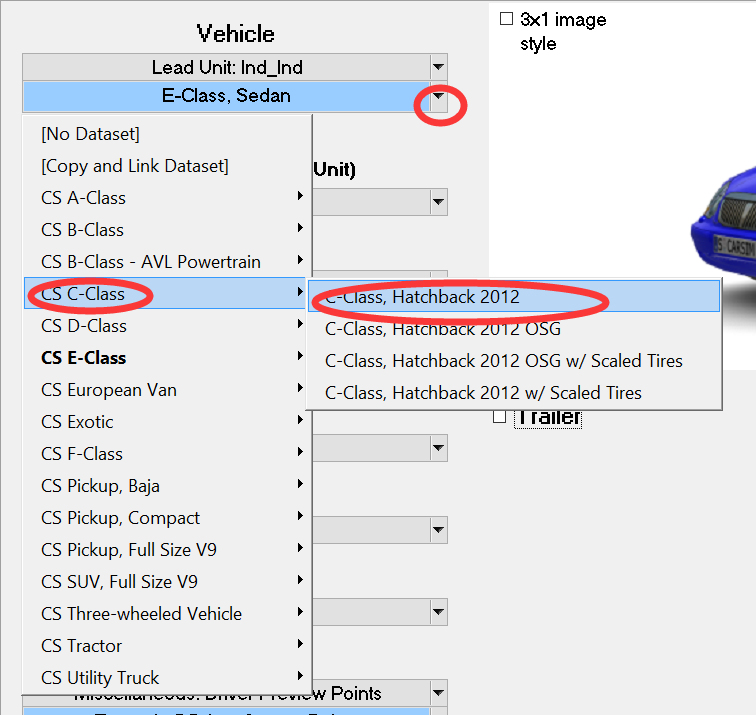 carsim与simulink联合仿真学习笔记(二）——使用C-class车模做driver model仿真（5 driver sensors ...