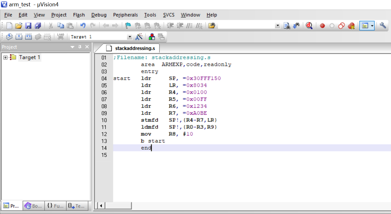 ARM指令寻址方式及RealView MDK开发环境ARM汇编程序实践_arm的编程逻辑-CSDN博客