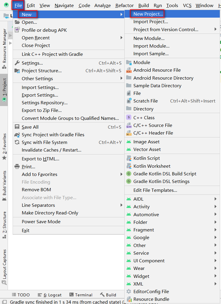 Android开发之新建项目_android studio select a project template loading-CSDN博客