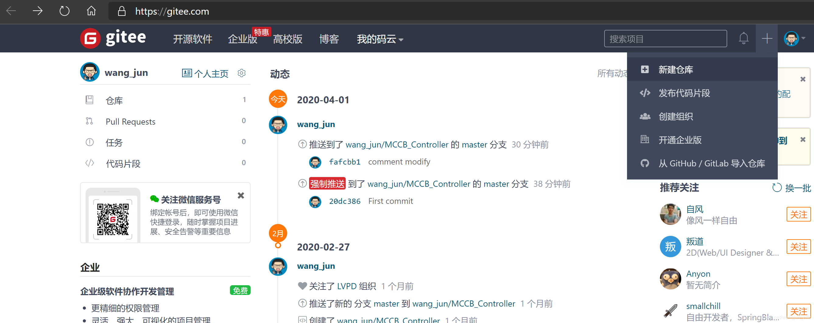 使用stm32cubeide将项目推送到码云gitee私有仓库或githubcubeide Git Csdn博客 0653