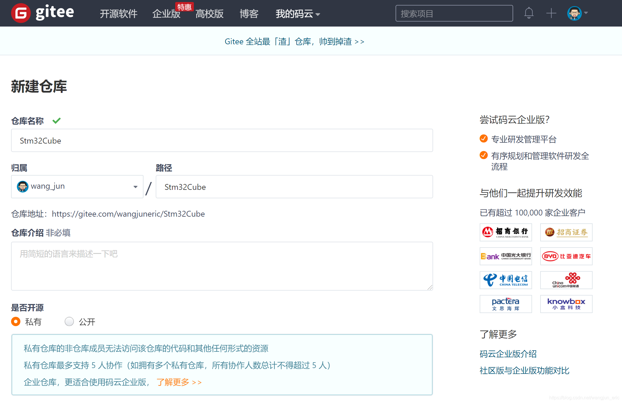 使用stm32cubeide将项目推送到码云gitee私有仓库或githubcubeide Git Csdn博客 0609