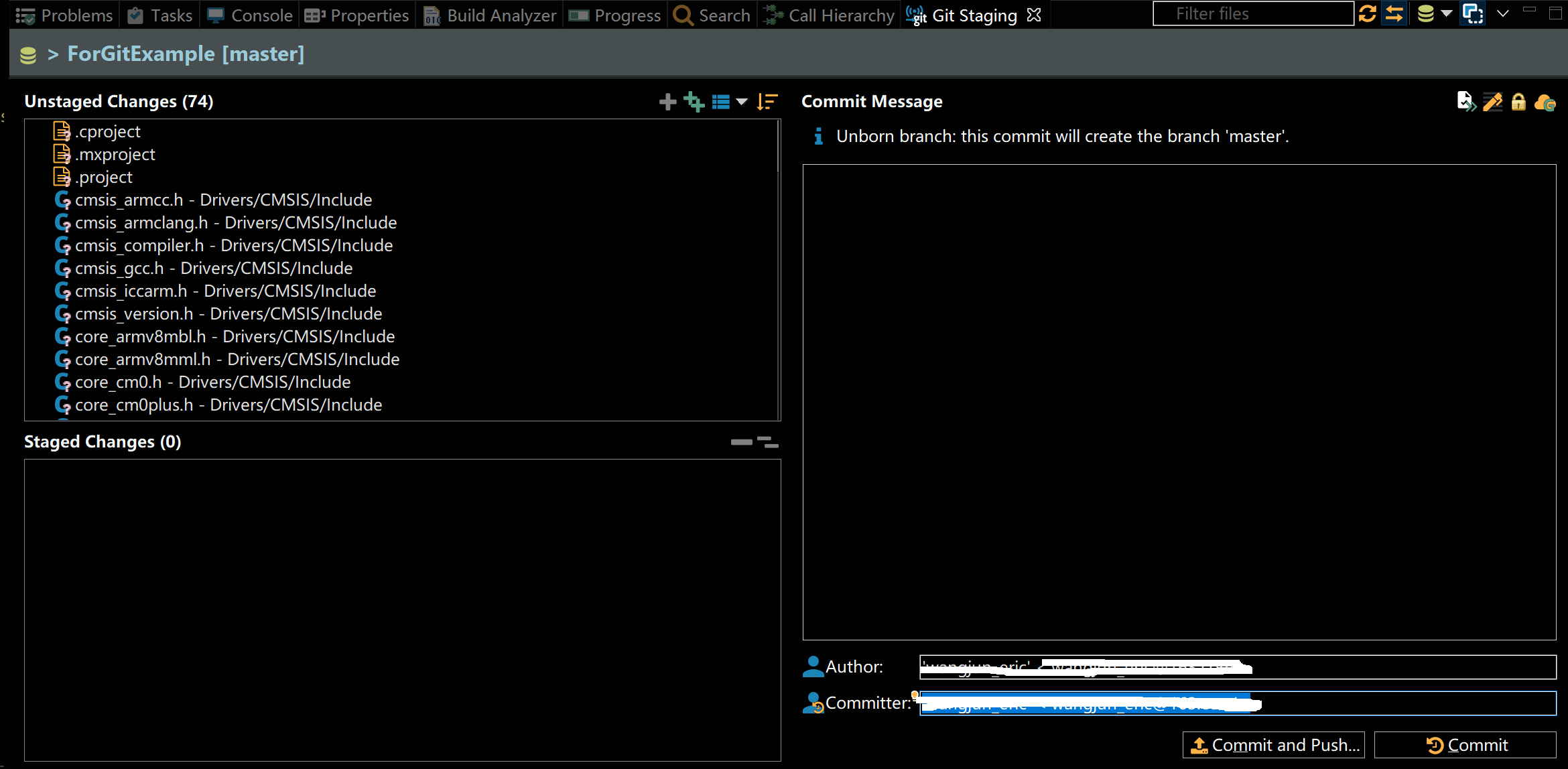 使用STM32CubeIDE将项目推送到码云gitee私有仓库或github_cubeide git-CSDN博客