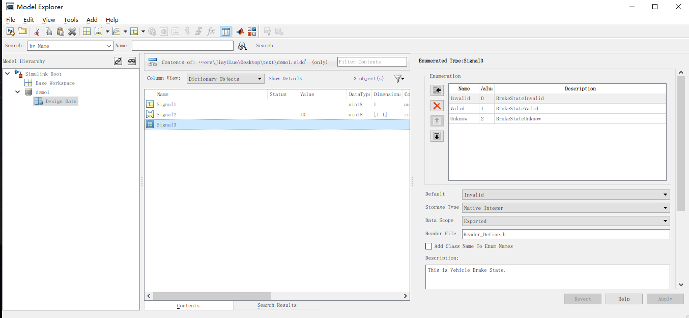 通过脚本创建Simulink数据字典中的Simulink.Signal对象、Simulink.Parameter对象和枚举量对象_simulink parameter赋值枚举-CSDN博客