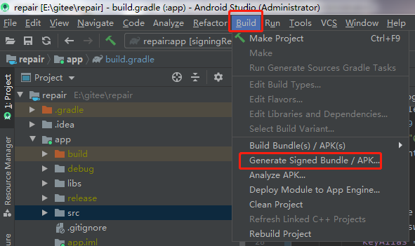 AndroidStudio配置bebug和release密钥文件，生成签名_androidstudio debug配置密钥-CSDN博客