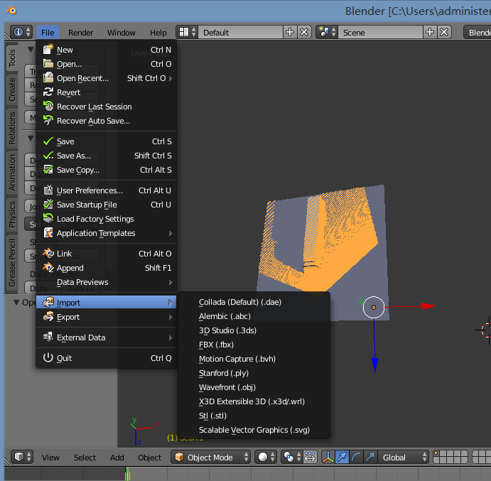 在blensor中仿真TOF激光雷达扫描得到PCD数据-CSDN博客