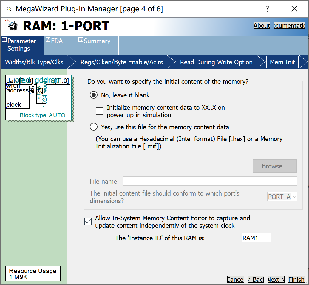 Quartus ram内核使用_quartus m9k-CSDN博客