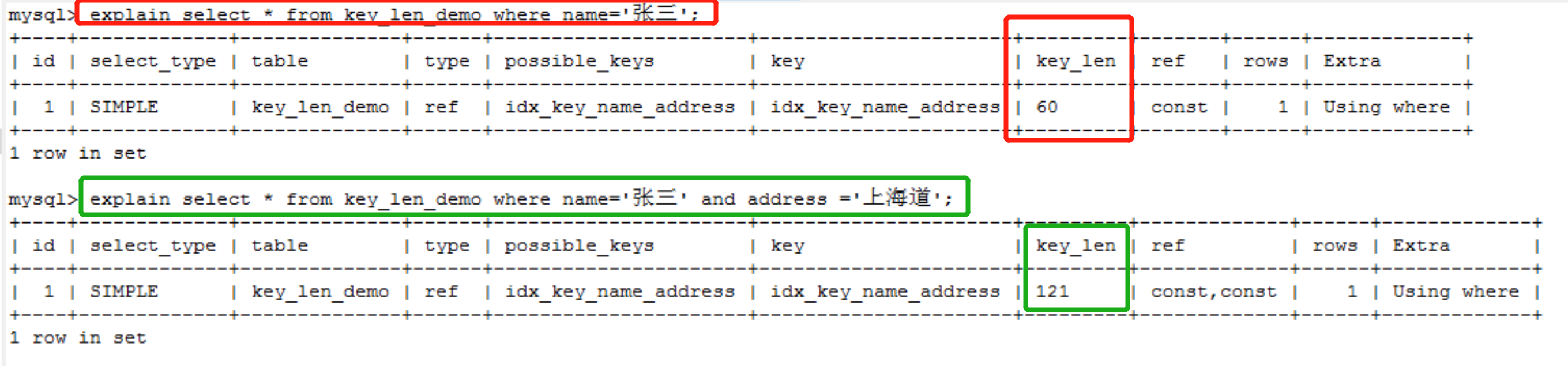MySQL优化篇：执行计划explain中key_len计算方式_mysql explain length 如何计算-CSDN博客