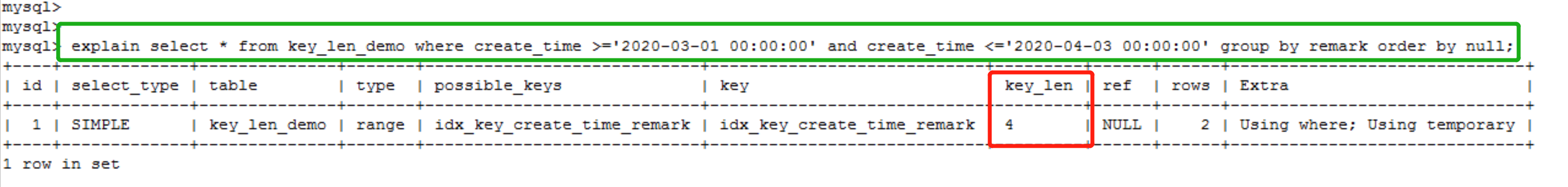 MySQL优化篇：执行计划explain中key_len计算方式_mysql explain length 如何计算-CSDN博客