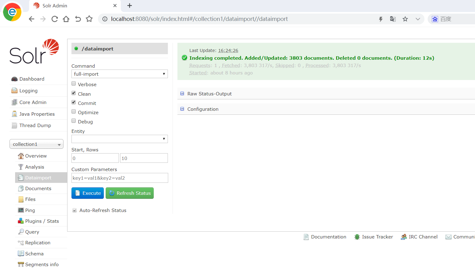 solr8之Dataimport数据导入相关问题及教程_the data import handler is deprecated as of solr 8-CSDN博客