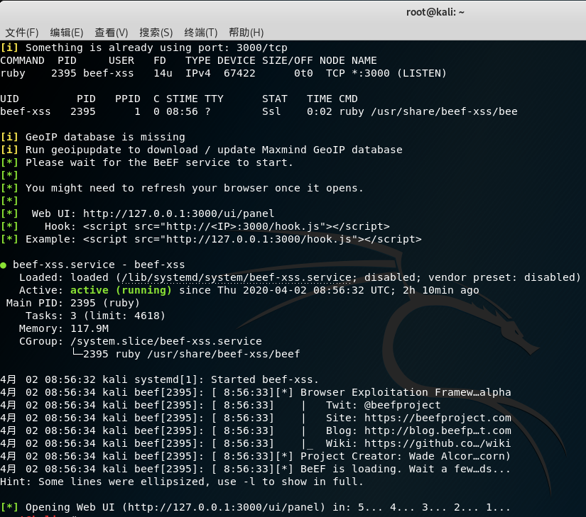BeEF-XSS实验手记_beef-xss关闭-CSDN博客