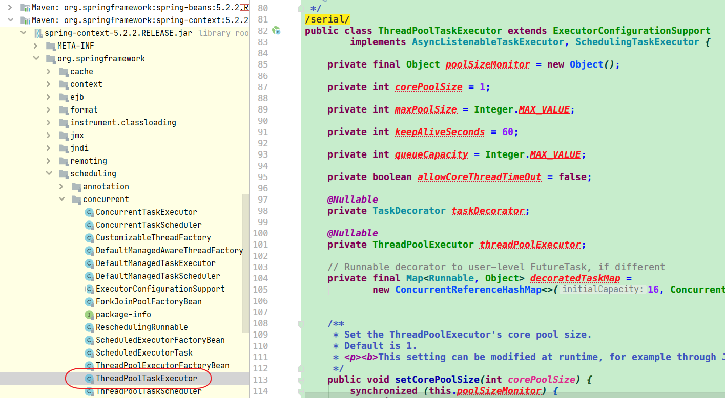 Spring线程池知多少？ Threadpooltaskexecutor类源码浅析 Maven Threadpooltaskexecutor Csdn博客