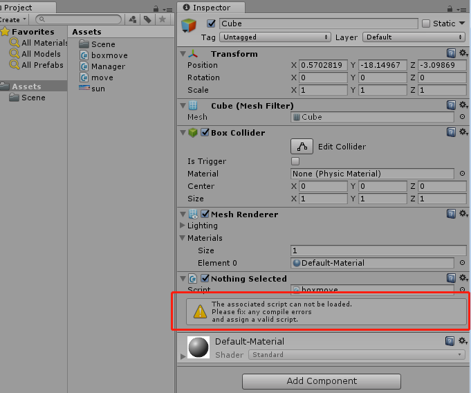 No Monobehaviour Scripts In The File Or Their Names Don T Match The File Name Unity3d报错 Unity