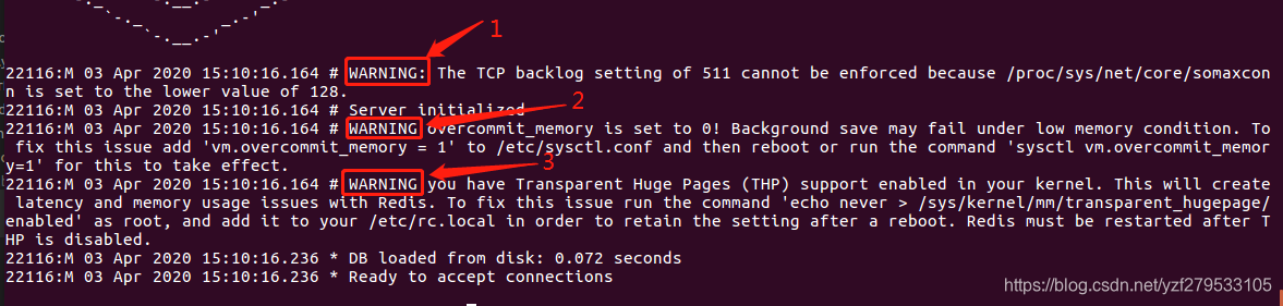 Redis启动后的警告问题 Warning The Tcp Backlog Setting Of 511 Cannot Be Csdn博客