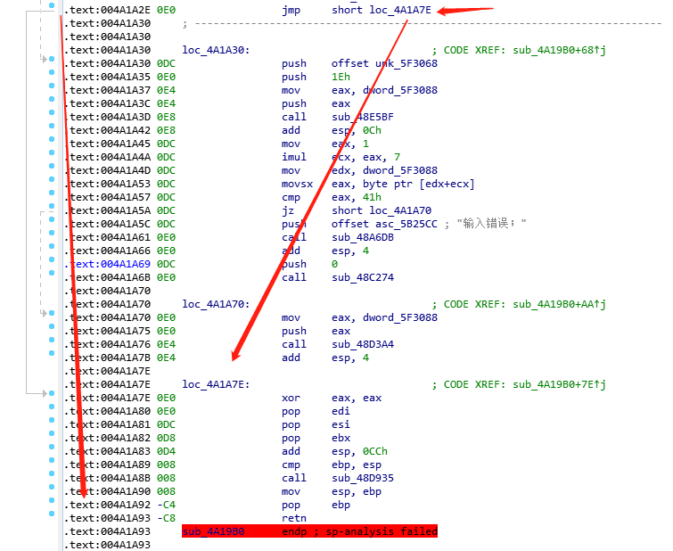 IDA出现“sp-analysis failed”和F5无法反编译的解决方法_endp ; sp-analysis failed-CSDN博客
