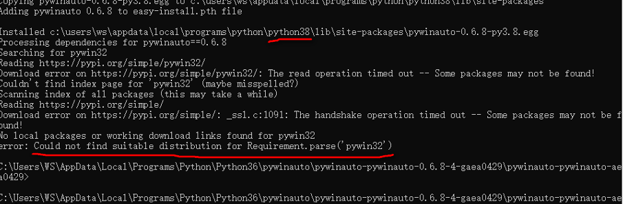 小白的pywinauto手动安装以及遇到的傻白甜的坑_pywinauto不更新-CSDN博客