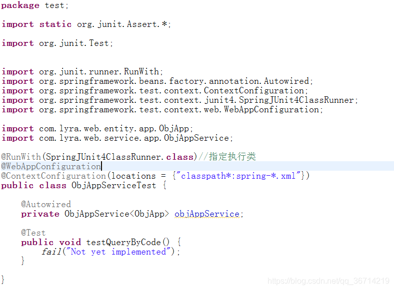 Spring Mvc 使用junit测试service层springmvc Junit Service Csdn博客