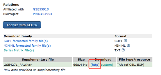 GEO数据下载：网页下载和使用GEOquery包-CSDN博客