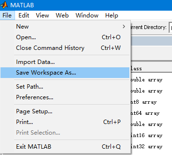 Matlab的File菜单功能图解 - 导入数据、保存工作空间、搜索路径、系统参数_matlab2022中file菜单在哪里-CSDN博客
