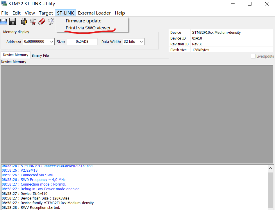 STM32开发，通过SWO功能输出Printf函数到Utility_cubemx swo-CSDN博客
