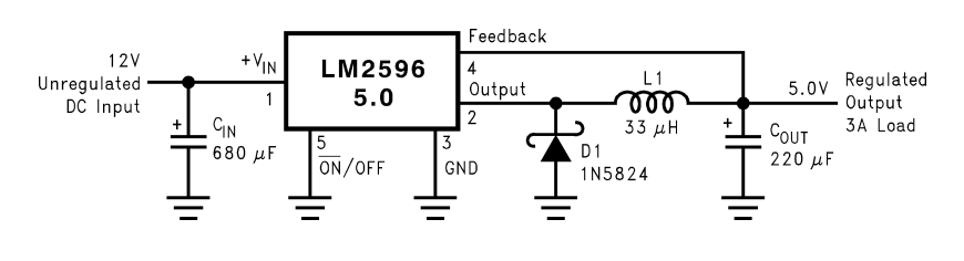 【DC-DC开关电源芯片的使用（LM2596）】_lm2596s dc-dc电源模块 原理图-CSDN博客